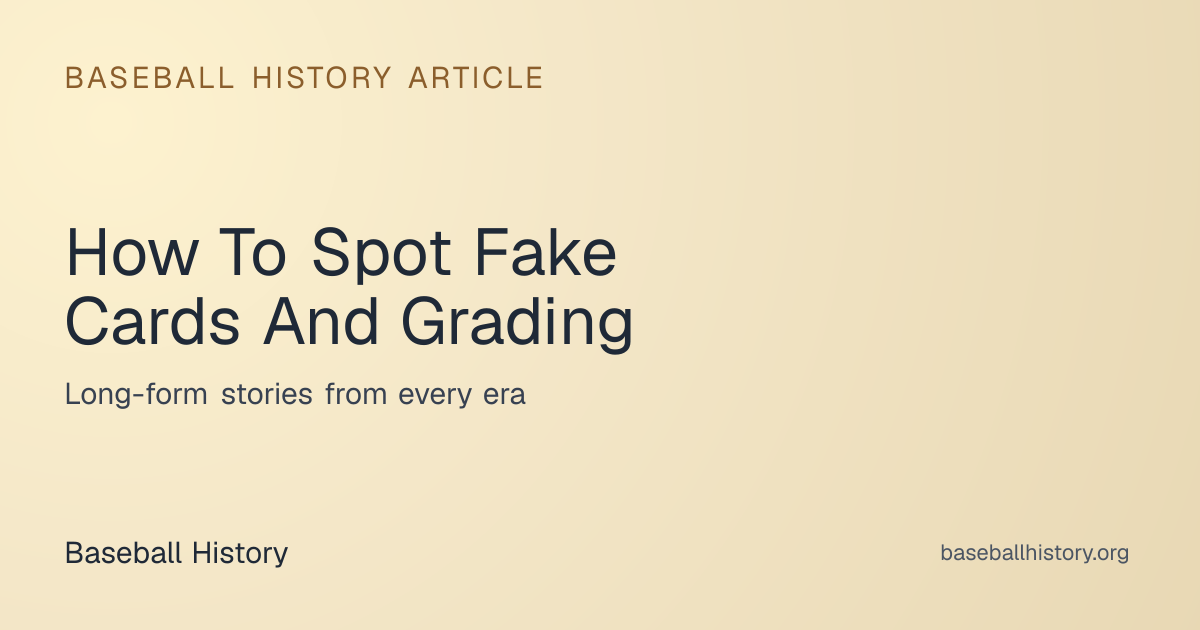 How to Spot Fake Cards and Use Grading Without Getting Burned ...